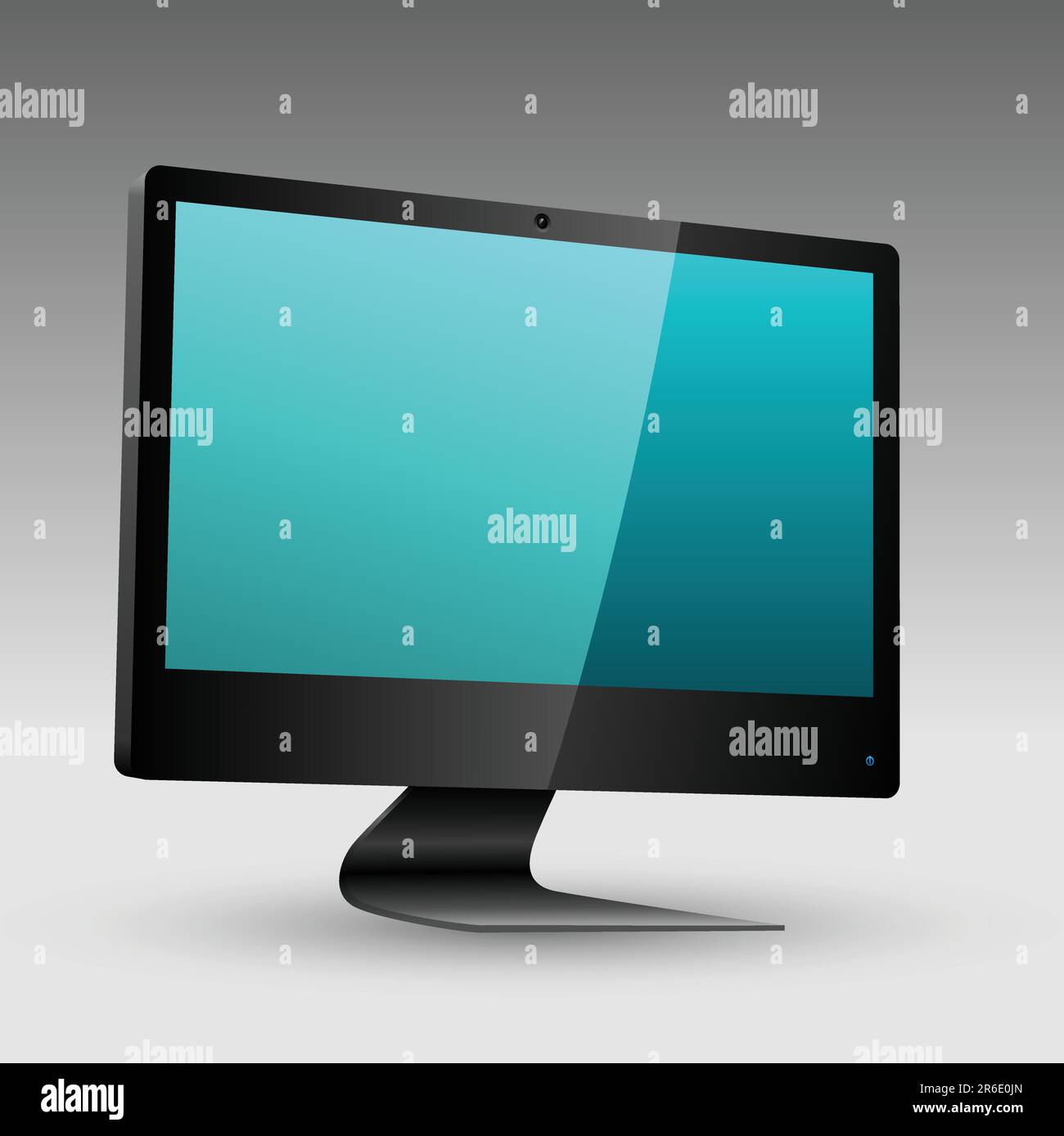 Flat LCD tv monitor led editable vector file Stock Vector Image & Art ...