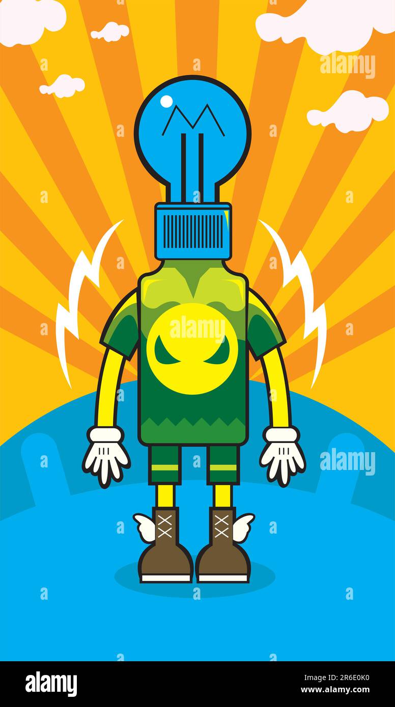 light bulb character pattern design Stock Vector Image & Art - Alamy