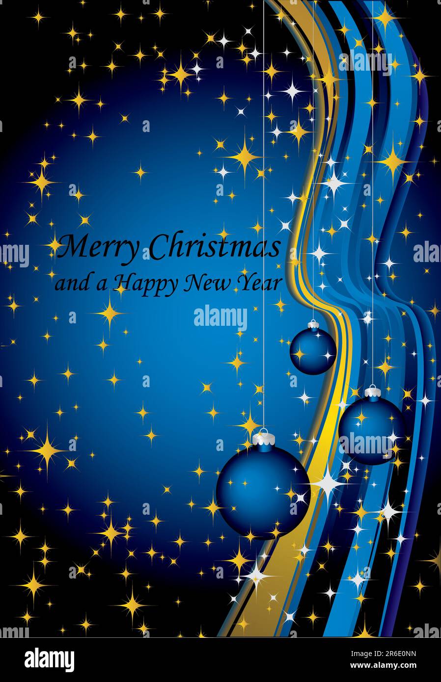 Blue Christmas design with stars. Vector illustration Stock Vector ...