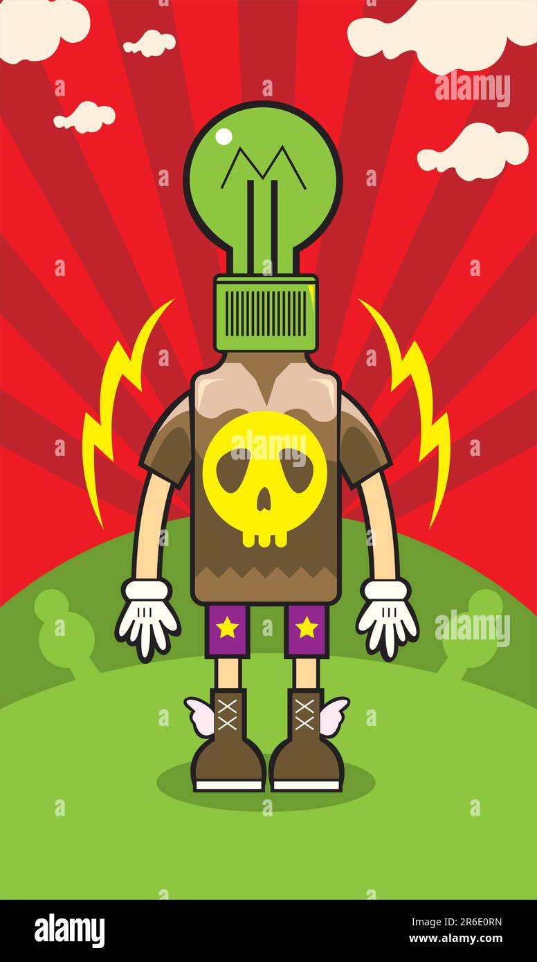 light bulb character pattern design Stock Vector Image & Art - Alamy