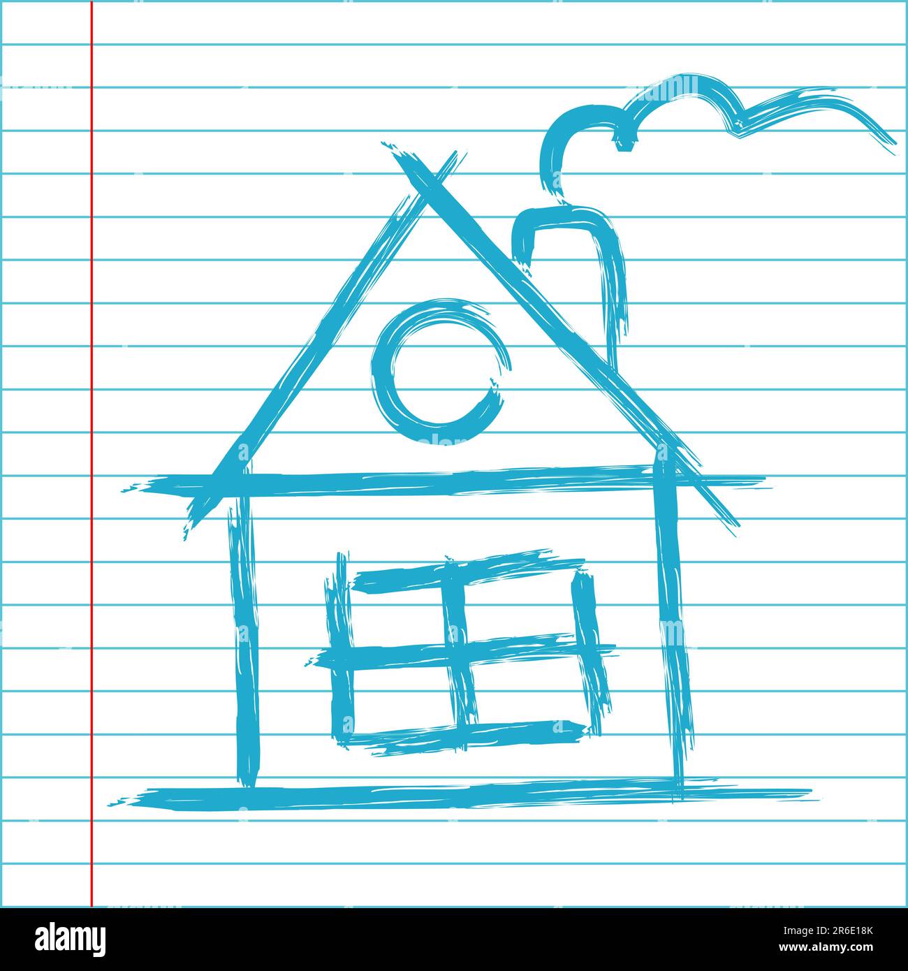 Hand drawing house vector illustration Stock Vector Image & Art - Alamy