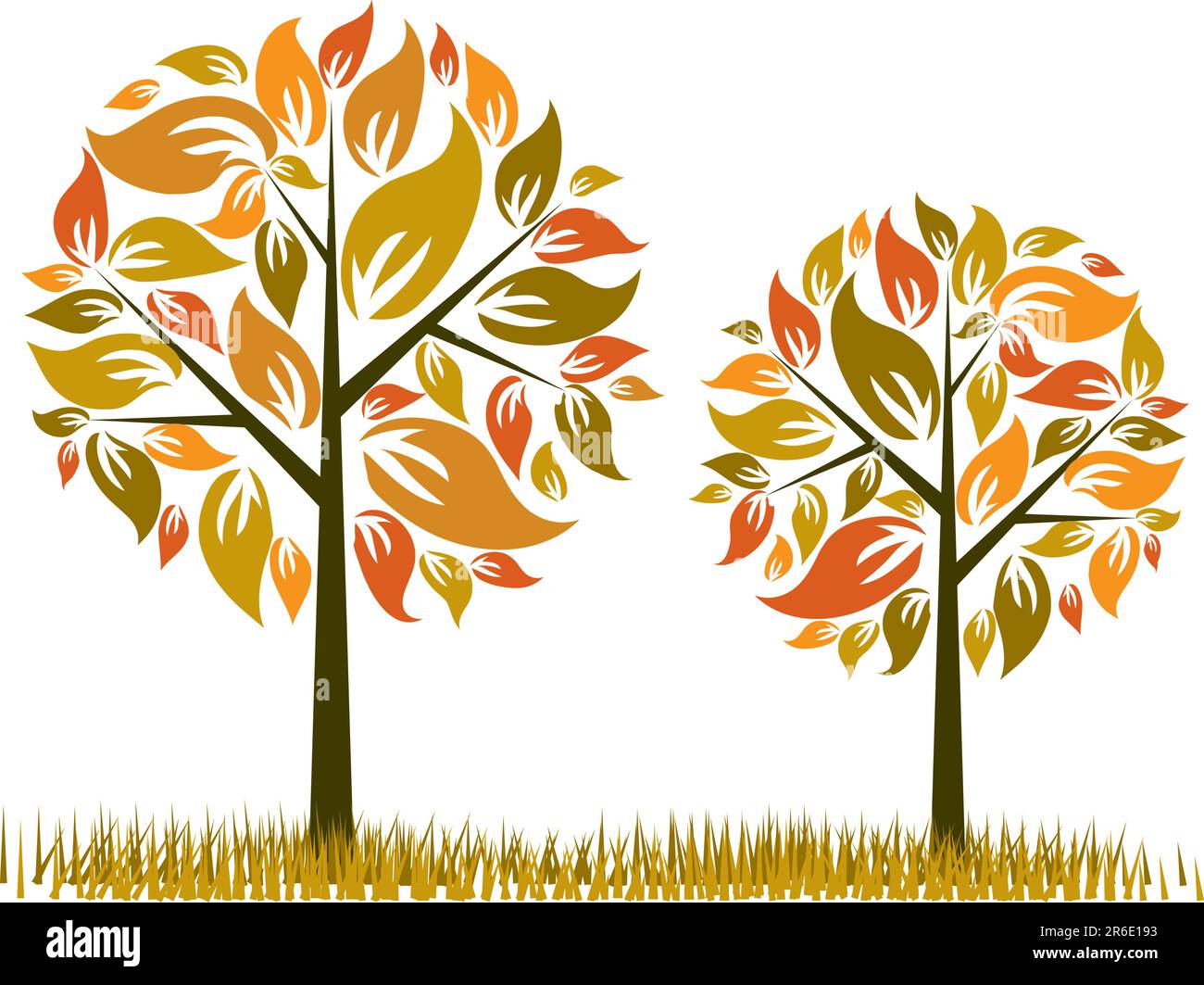 Tree autumn background, vector illustration Stock Vector Image & Art ...