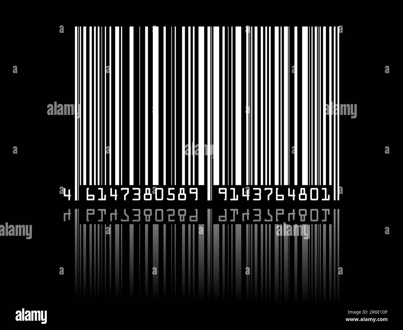 barcode on black background fully editable vector illustration Stock ...