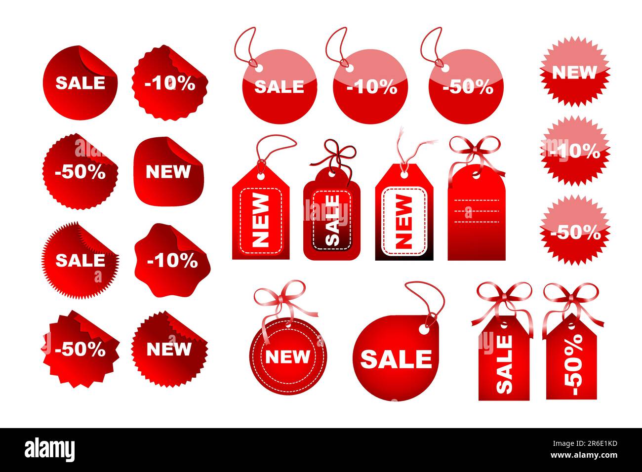 Vector set of sale tags Stock Vector Image & Art - Alamy