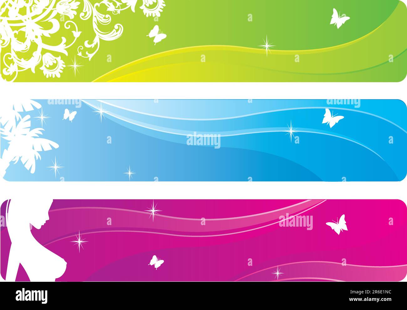 Vector set of color banners, vector Stock Vector Image & Art - Alamy