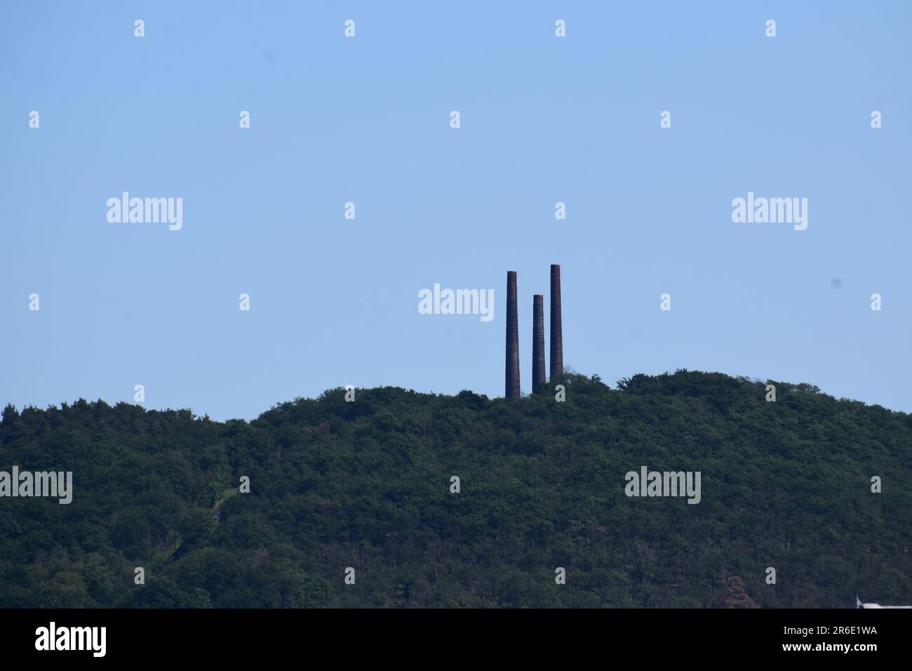 Three Old Chimneys Stock Photo - Alamy