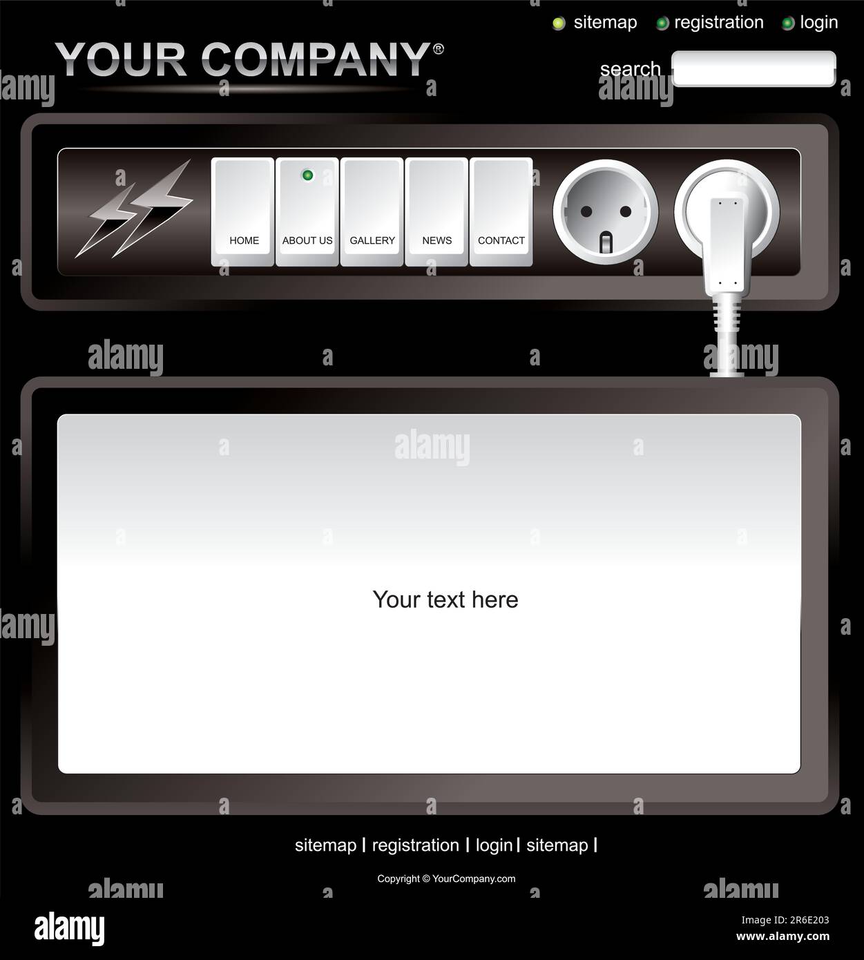 Cable layout Stock Vector Images - Alamy