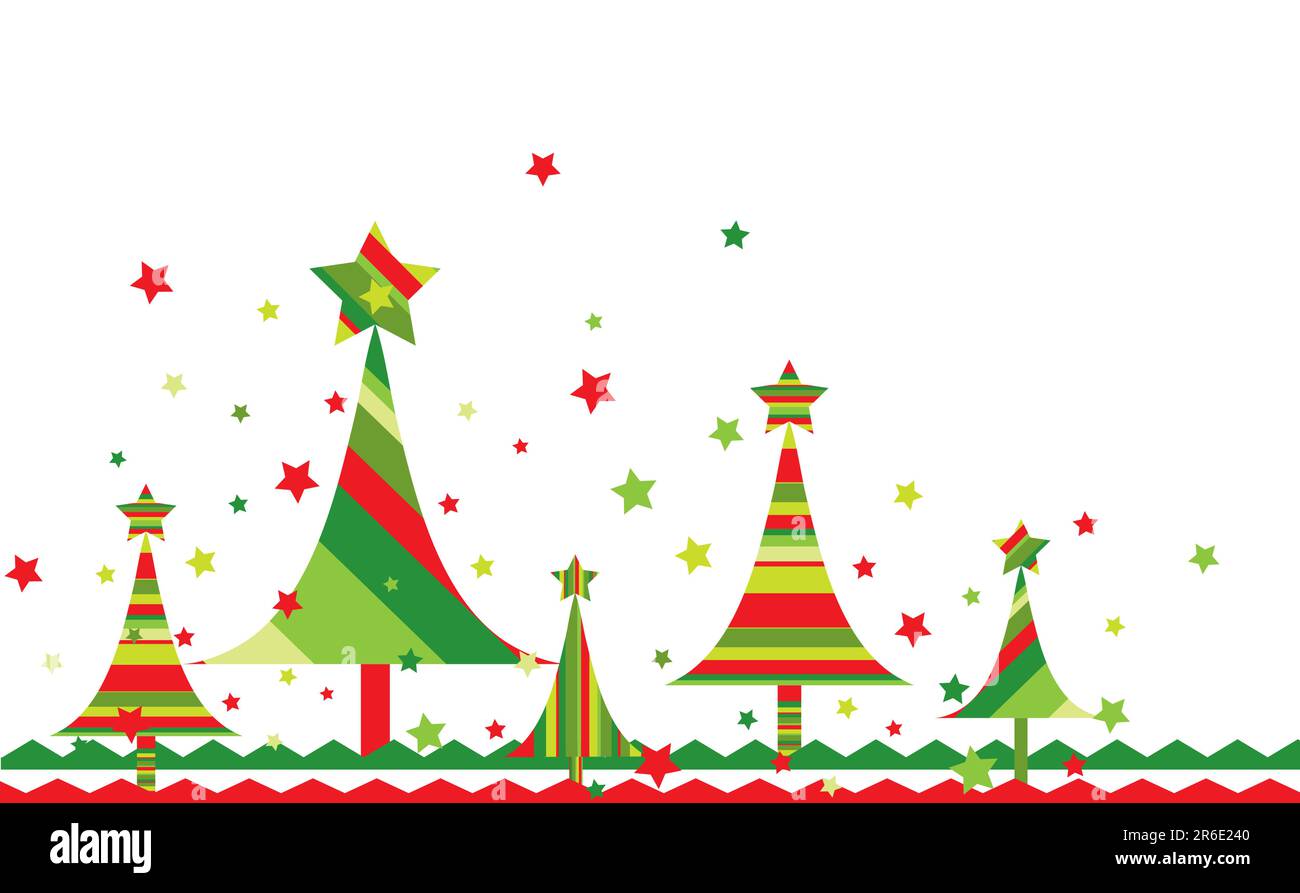 Christmas tree background, vector illustration Stock Vector Image & Art ...