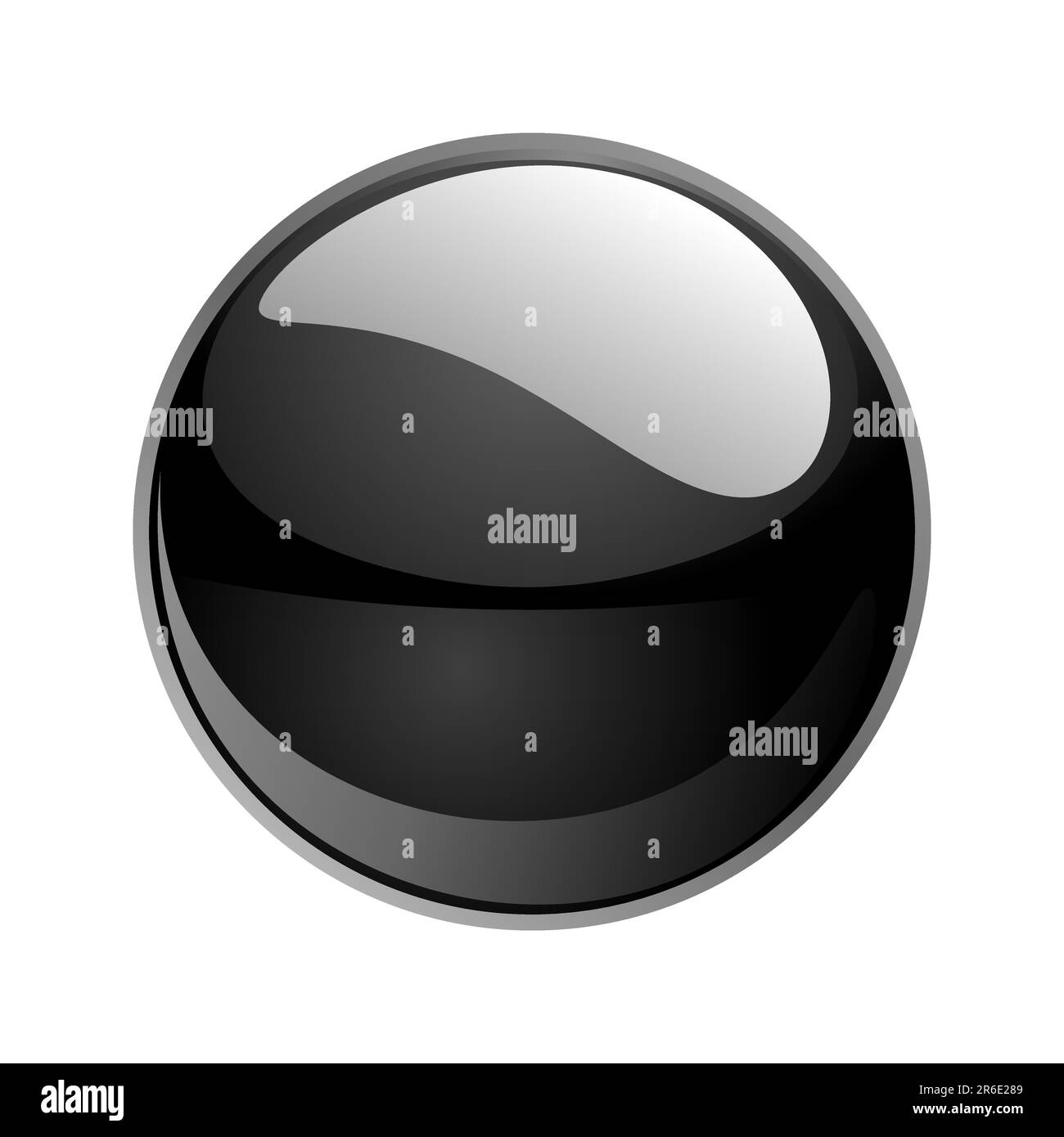 3d illustration black sphere Stock Vector Images - Alamy