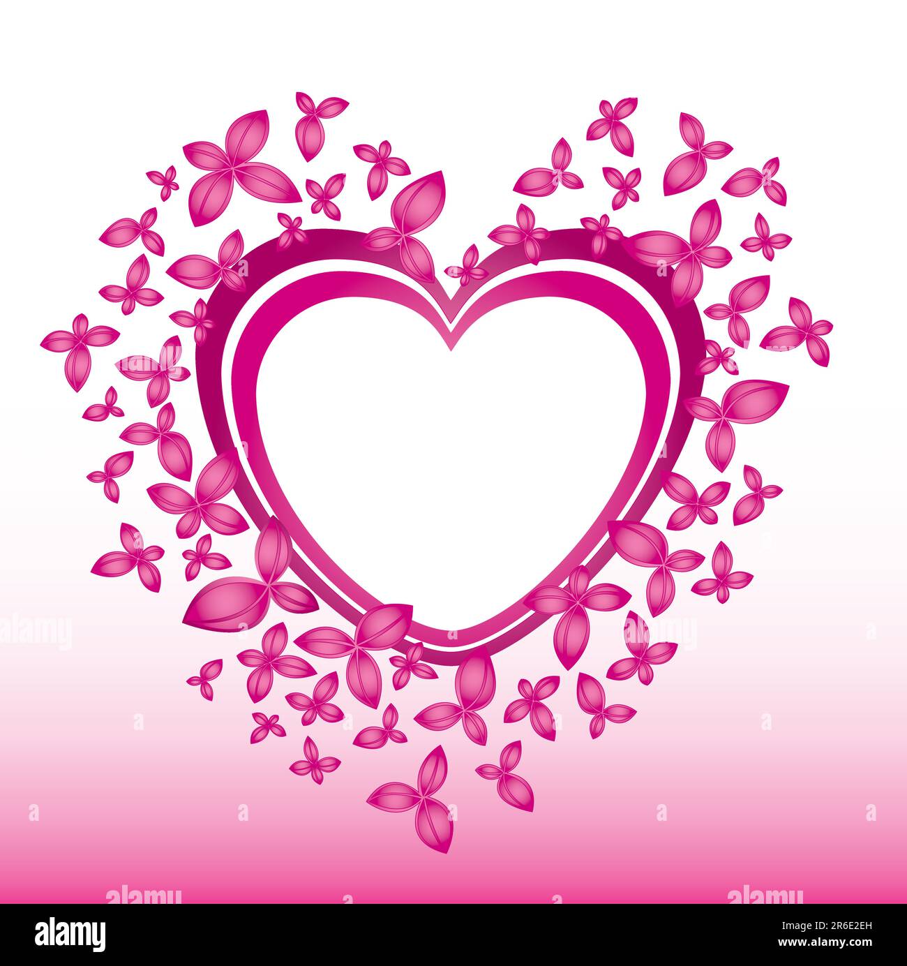 Pink happy heart love Stock Vector Images - Alamy