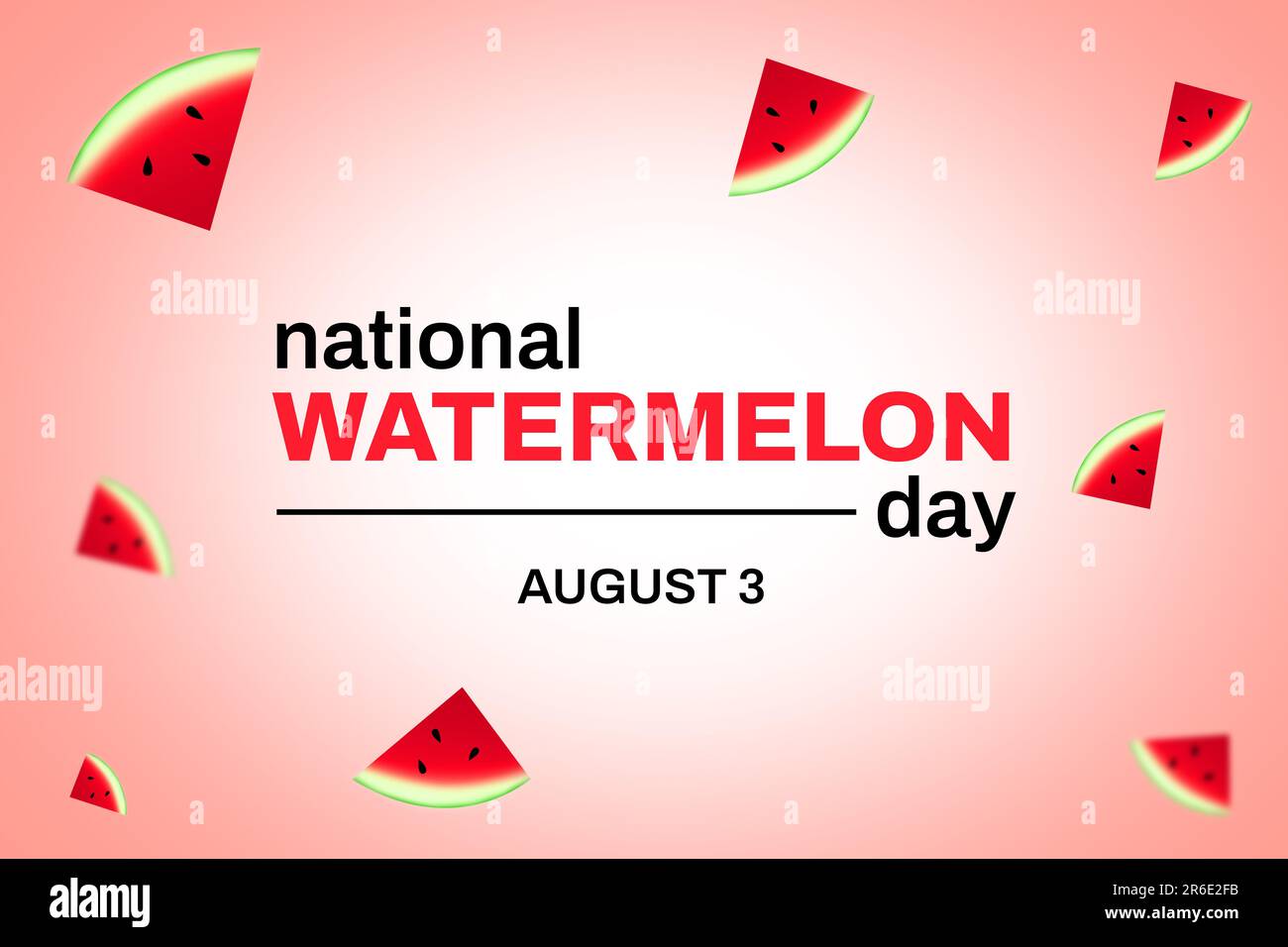 National Watermelon Day wallpaper with typography and watermelons ...
