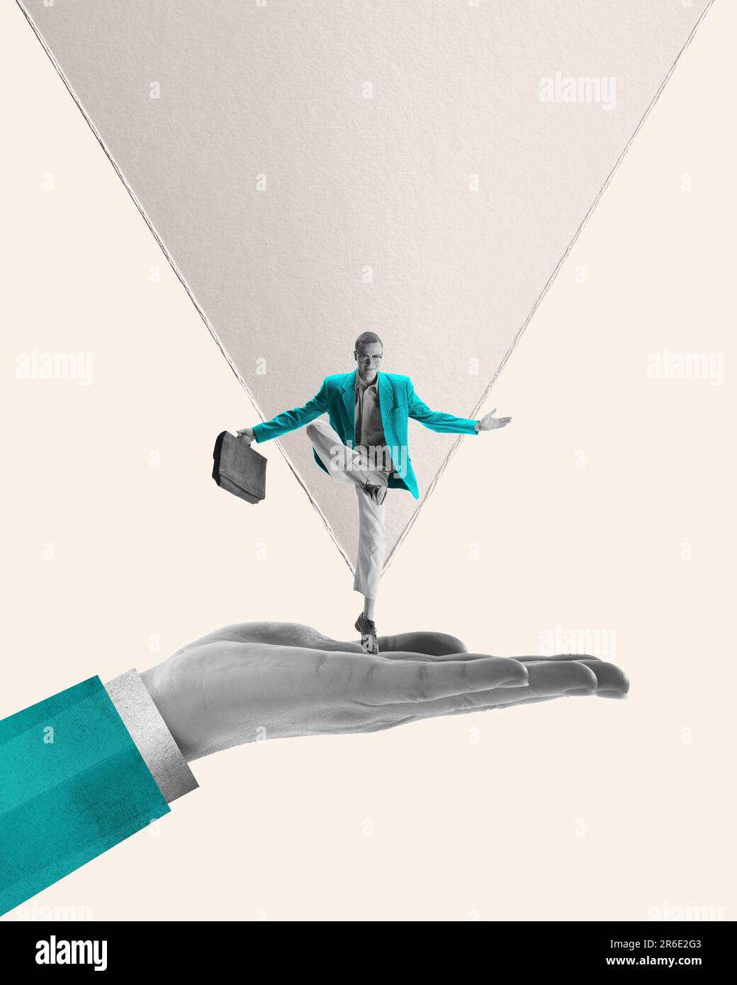 New position. Young motivated and ambitious man reaching professional ...