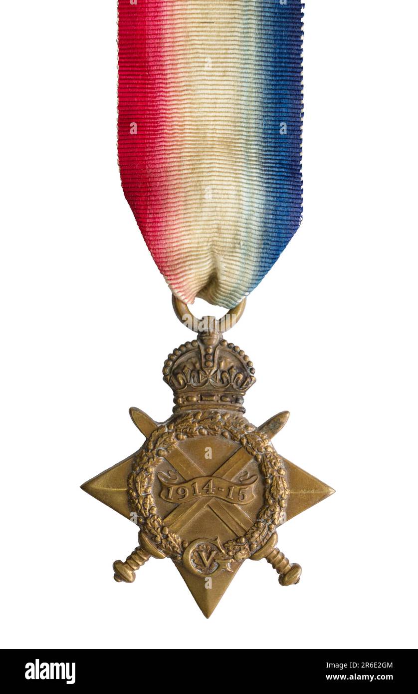 A British First World War 1914–15 Star medal Stock Photo - Alamy