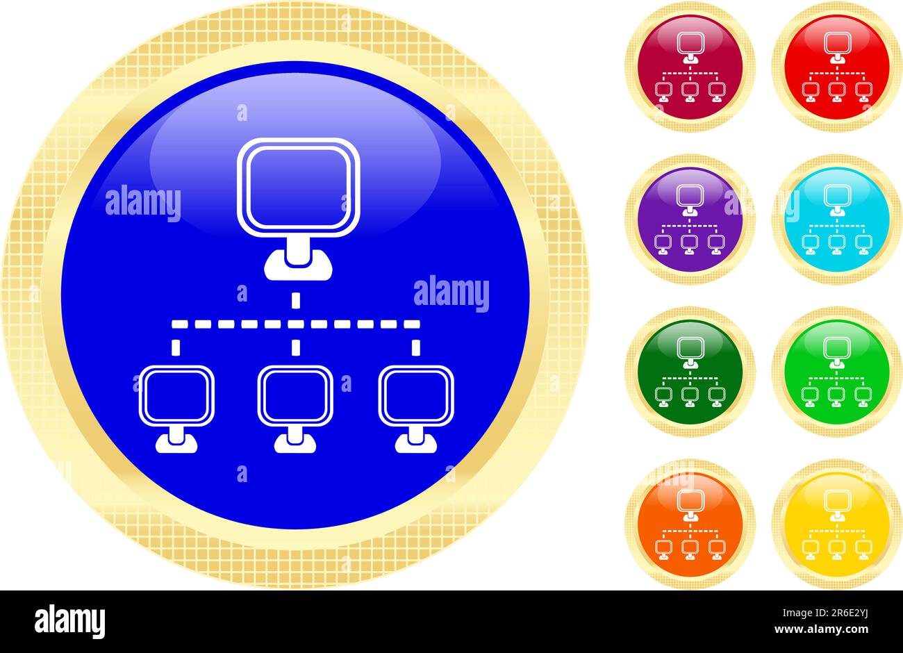 Networking technology monitor Stock Vector Images - Alamy