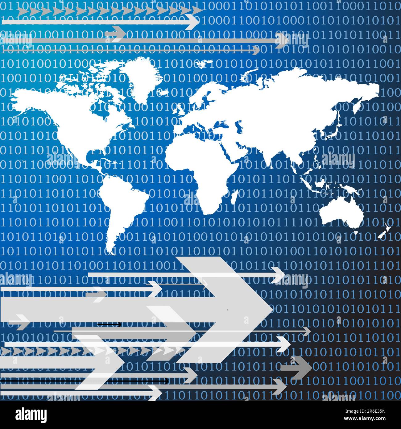 World map with arrows, vector illustration Stock Vector Image & Art - Alamy