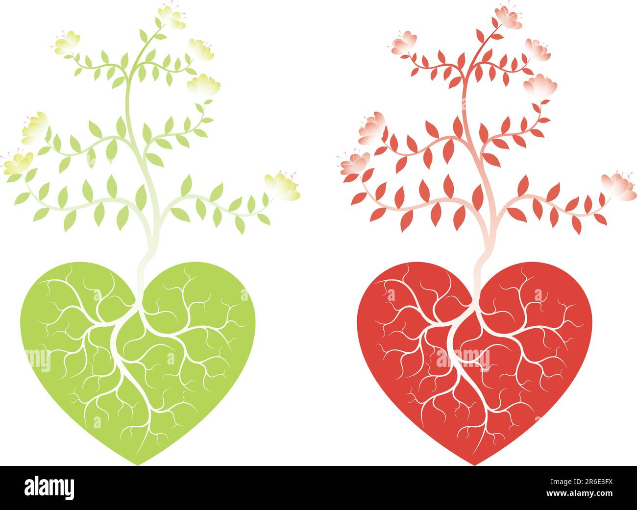 Plant with heart Cut Out Stock Images & Pictures - Alamy