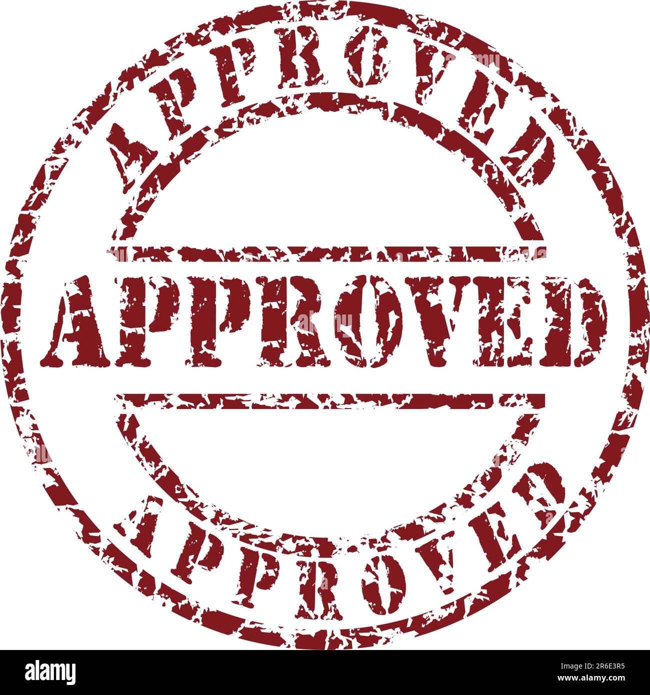 Vector approved stamp with red ink Stock Vector Image & Art - Alamy