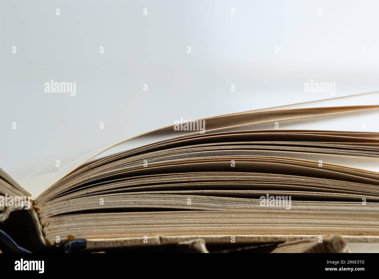 open book on pile of books background shcool study book. The concept of ...