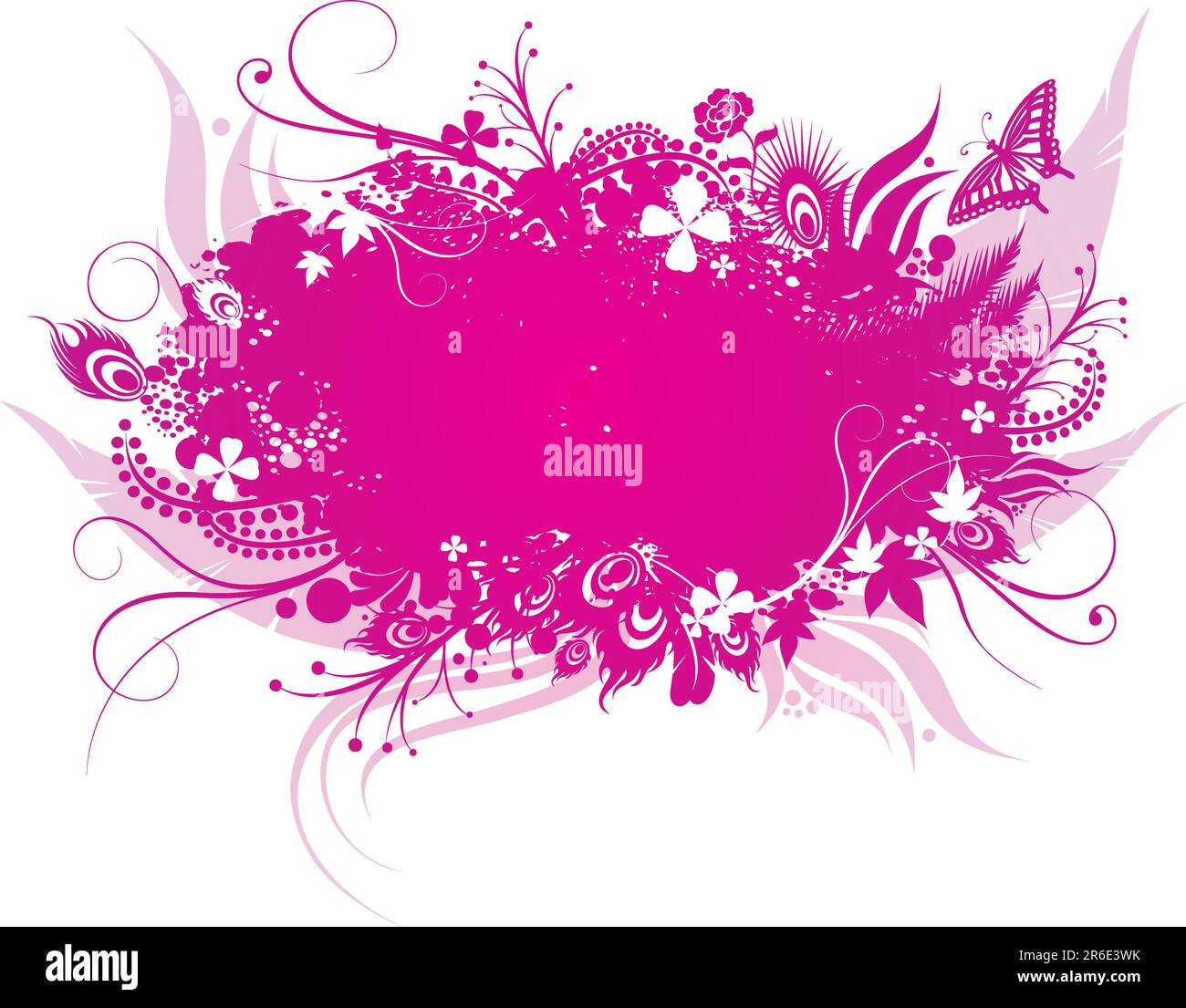 Funky nature theme noticeboard pattern design Stock Vector Image & Art ...