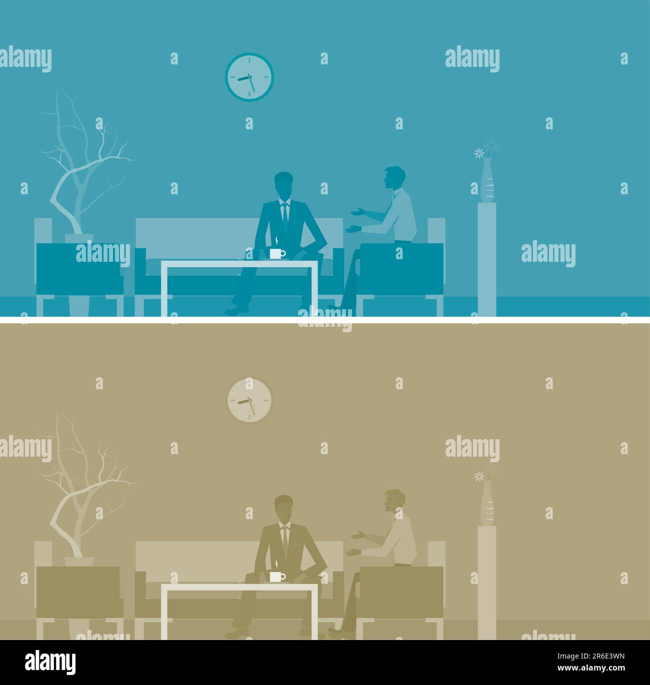 two color meeting room pattern design background Stock Vector Image ...