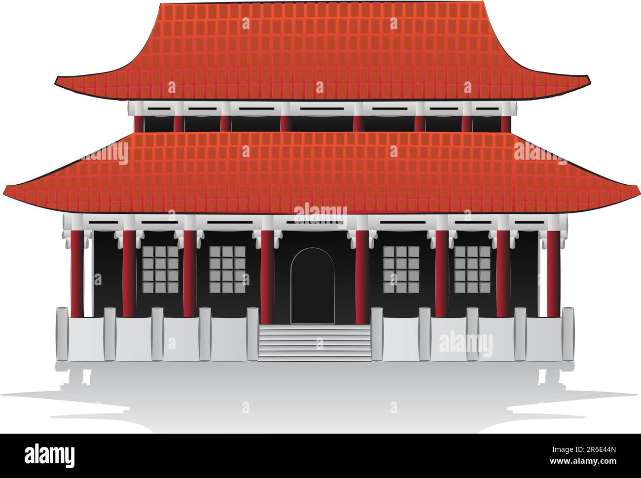 Chinese house vector illustration Stock Vector Image & Art - Alamy