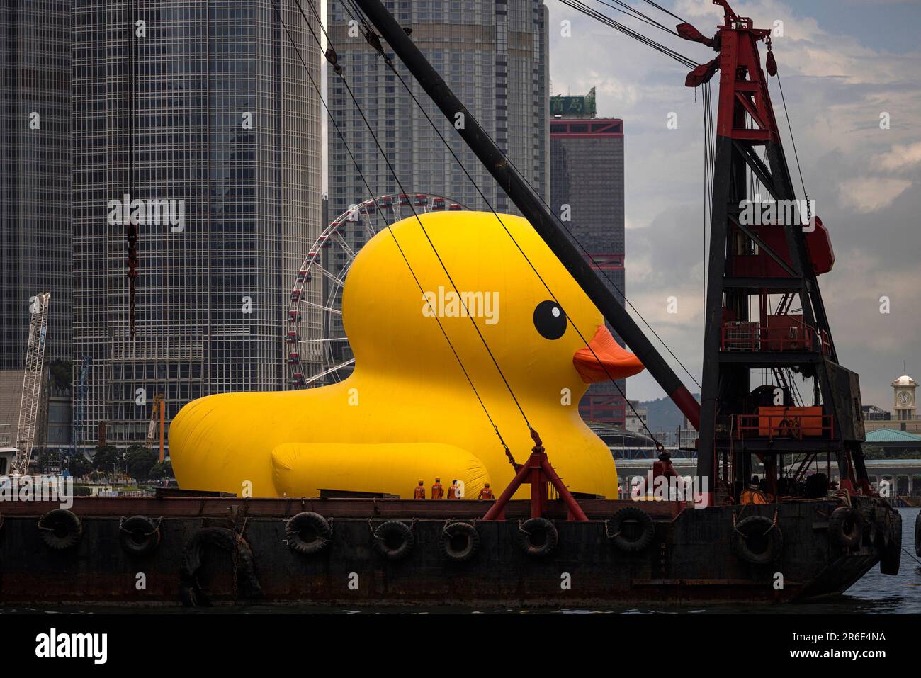 An art installation called "Double Ducks" by Dutch artist Florentijn ...