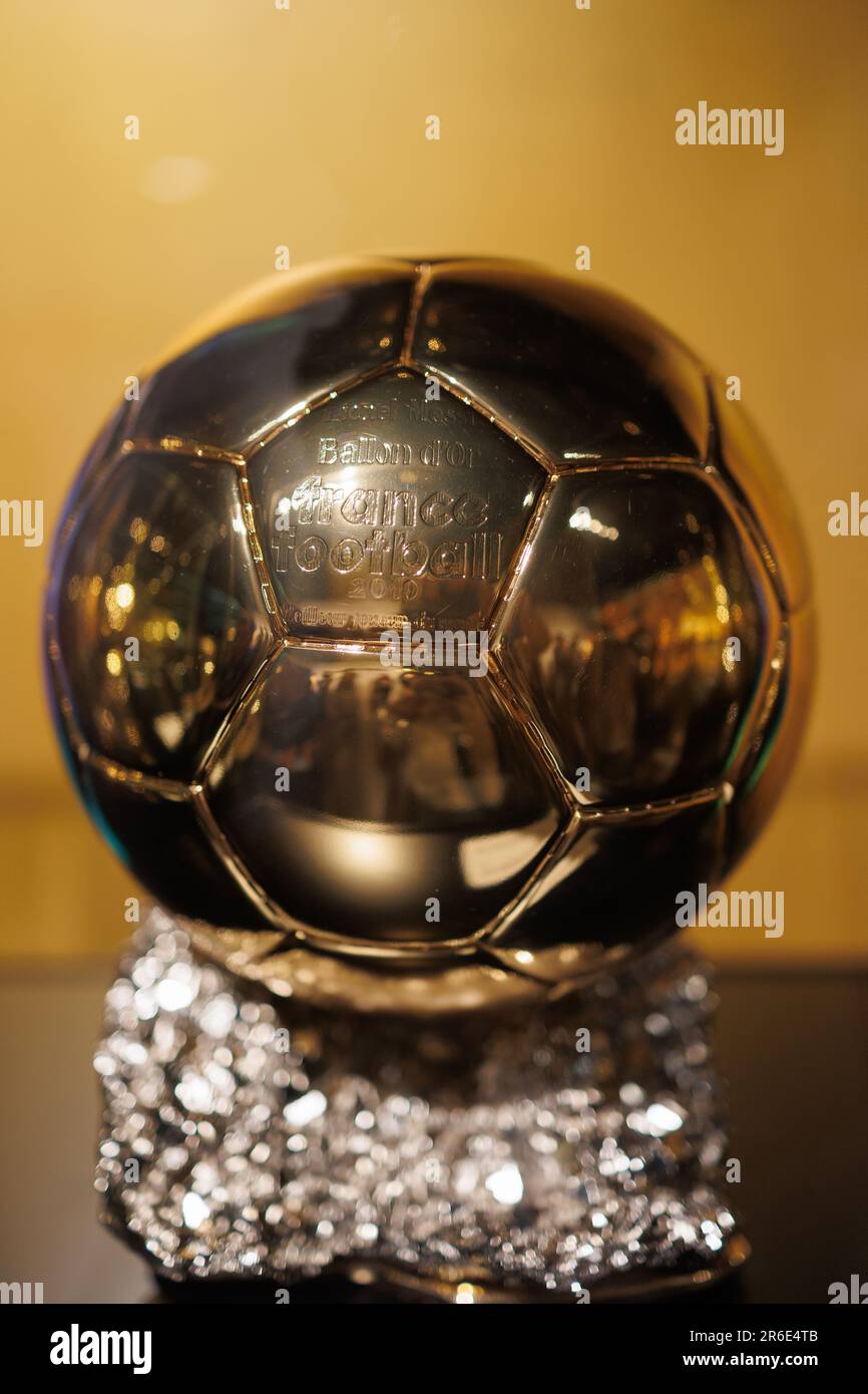 Cup Symbolizing Victory in a Competition - Messi Golden Ball Stock ...