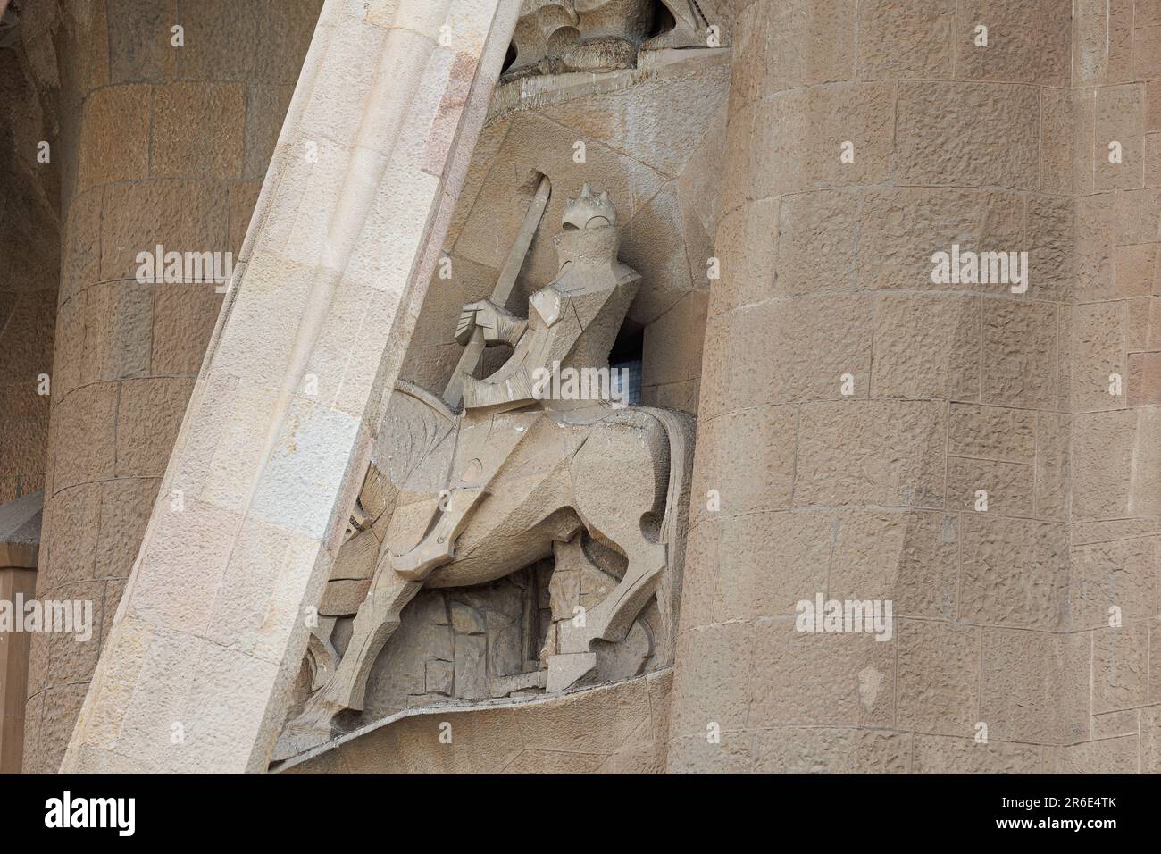 The statues on the Outer Facade of the Basilica of the Sagrada Familia ...