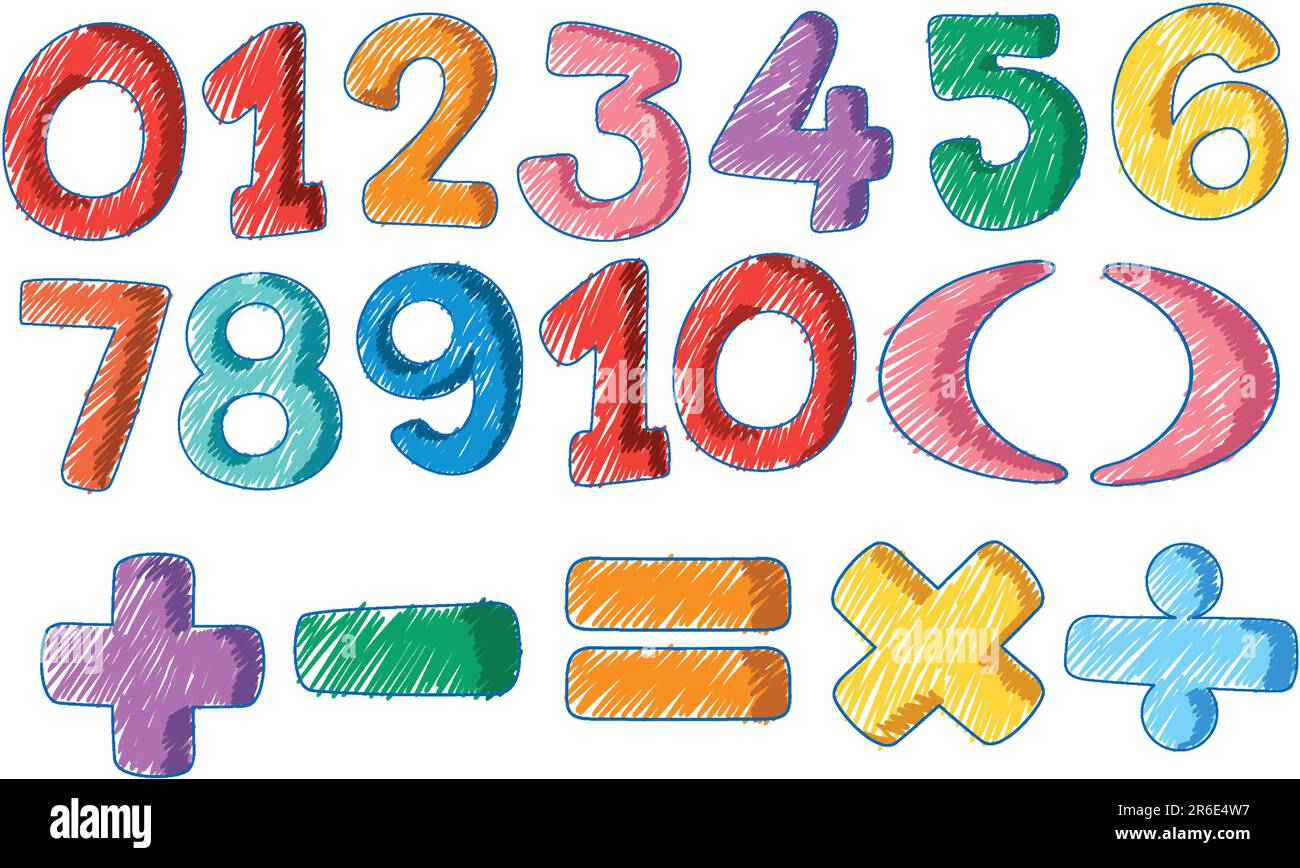 Maths Numbers Clipart