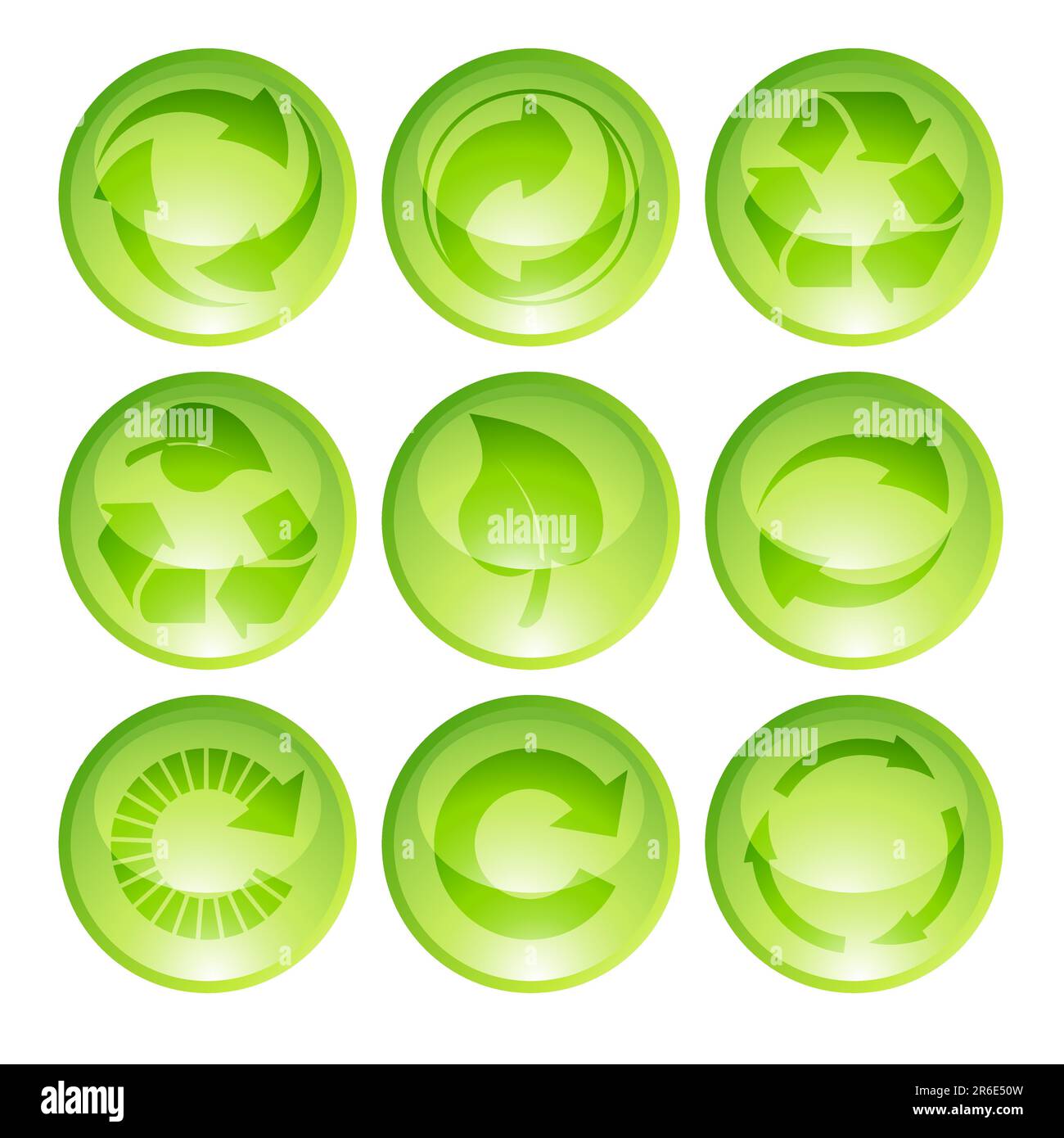 Recycling symbol silhouette Cut Out Stock Images & Pictures - Alamy