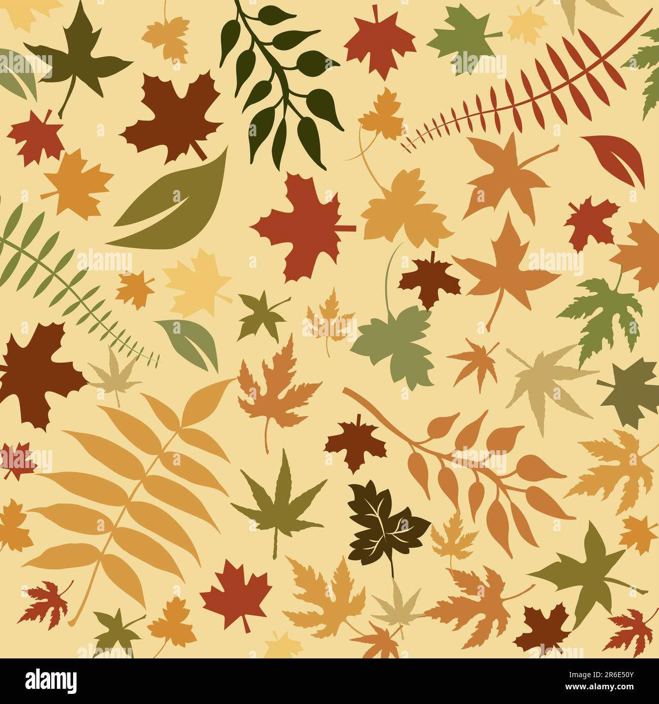 Autumnal leaf background, vector illustration Stock Vector Image & Art ...
