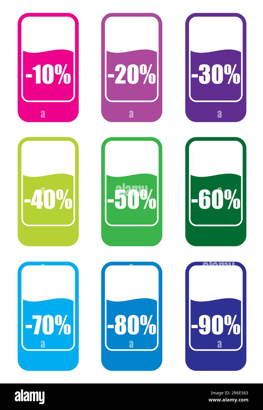 Retail sale price tags for every shopping season in vector Stock Vector ...