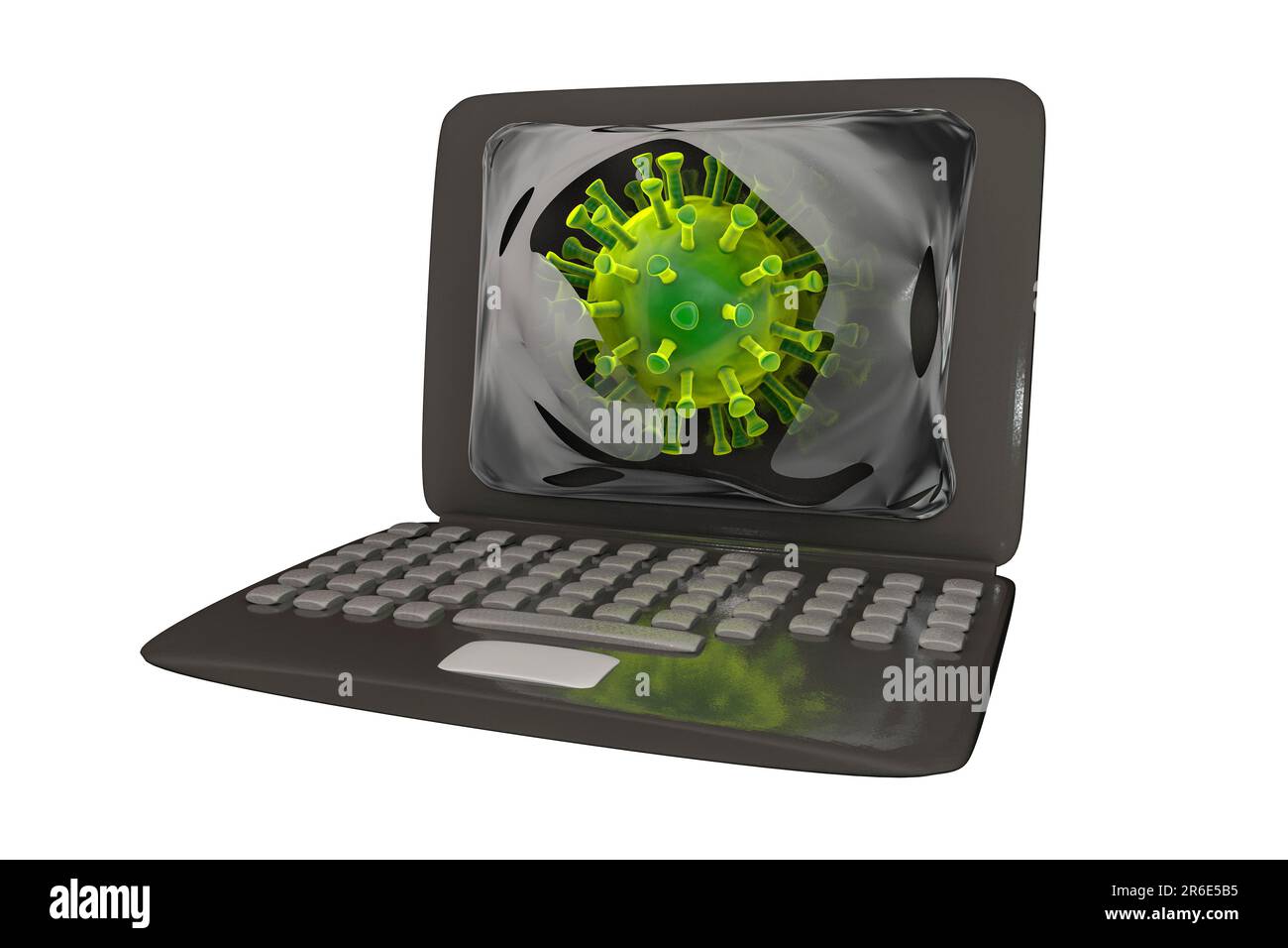 No virus computer generated Cut Out Stock Images & Pictures - Alamy