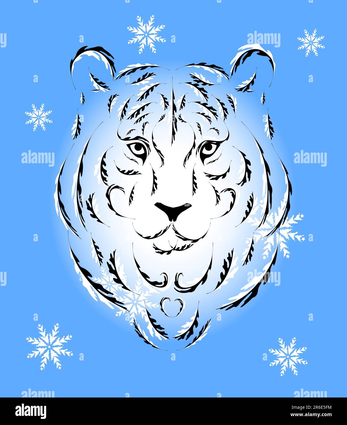 Tiger stylized graphic Stock Vector Image & Art - Alamy