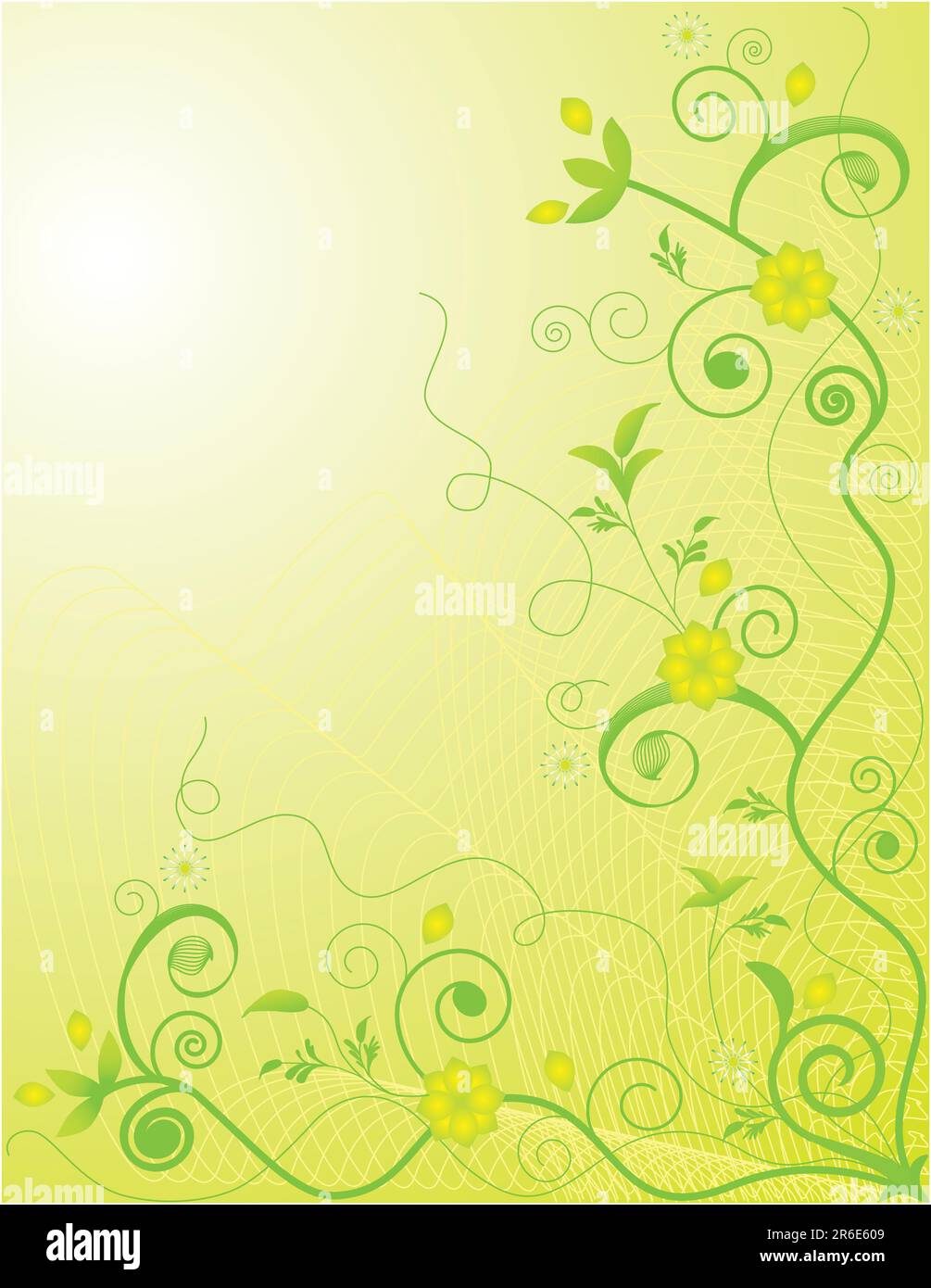 Ornate background featuring flowers and vines Stock Vector Image & Art ...