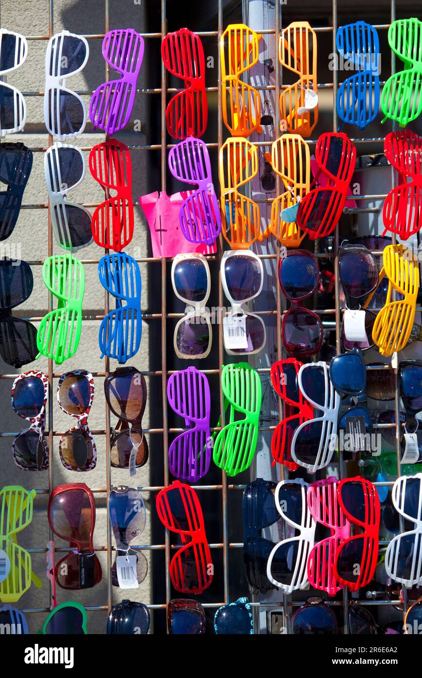 Colorful sunglasses for sale Stock Photo - Alamy