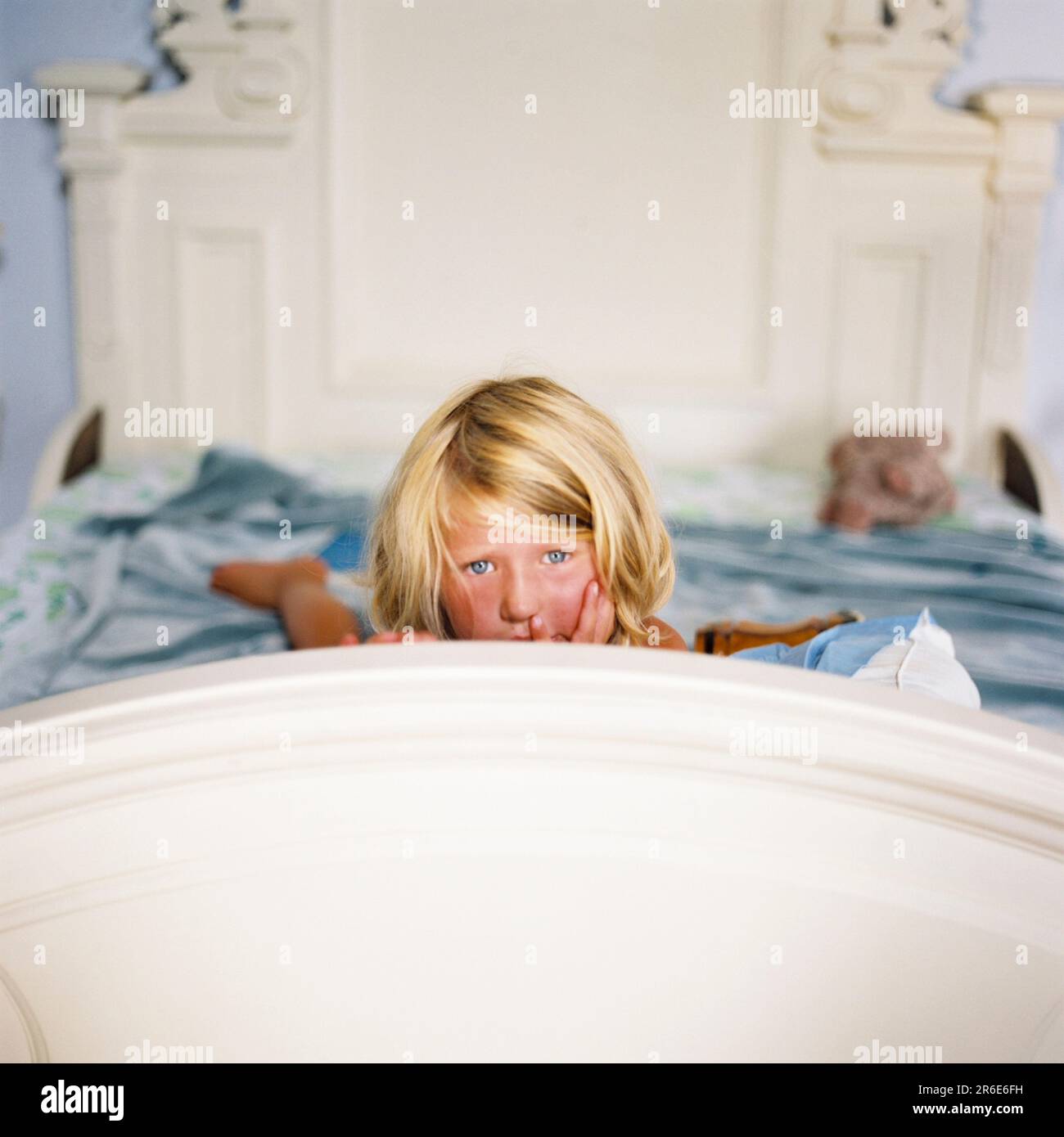 young girl with sad face Stock Photo - Alamy