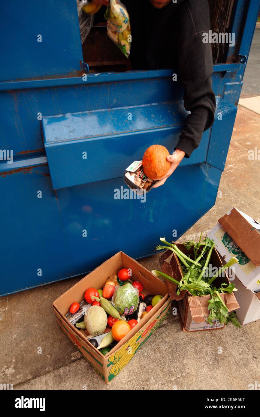 Dumpster-diving with Trace R Stock Photo - Alamy