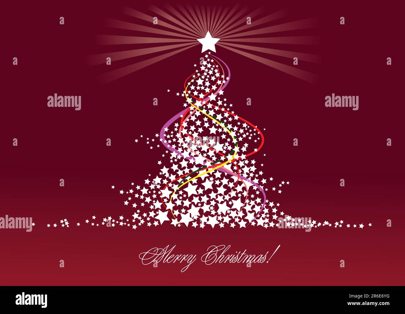 Christmas - New Year tree. Vector illustration Stock Vector Image & Art ...
