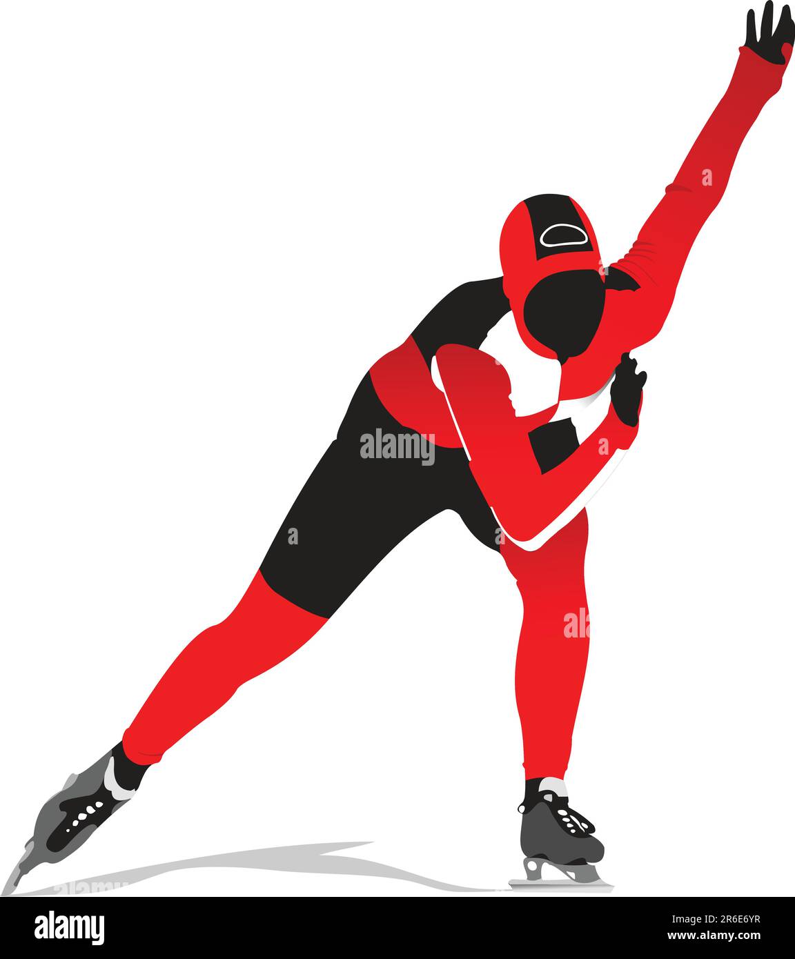 Speed skating. Vector illustration Stock Vector Image & Art - Alamy