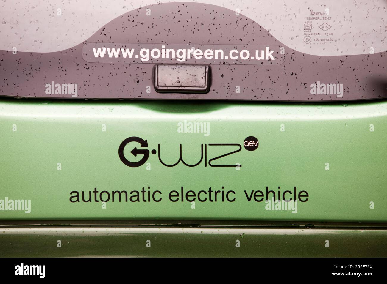 A G-Wiz electric car on the streets of London, UK. Such zero emission ...