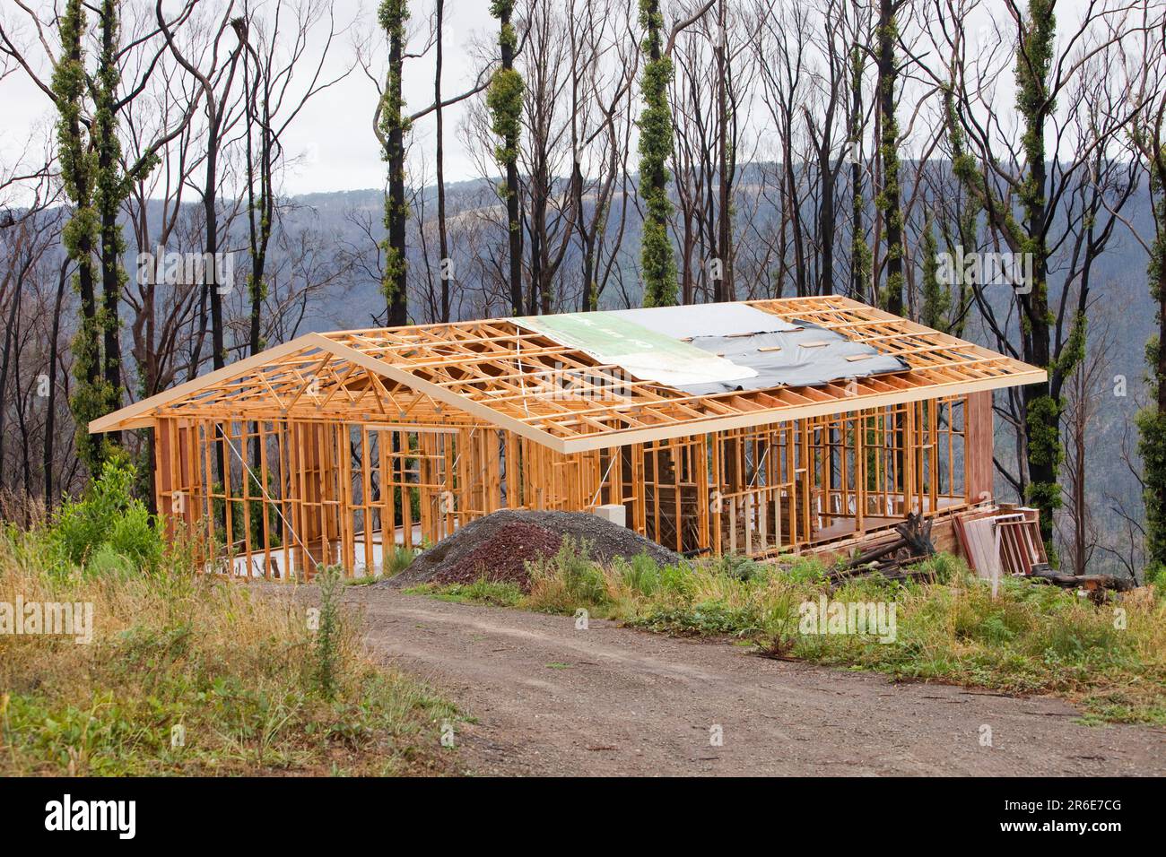 Rebuilding houses at Kinglake which was one of the worst affected ...