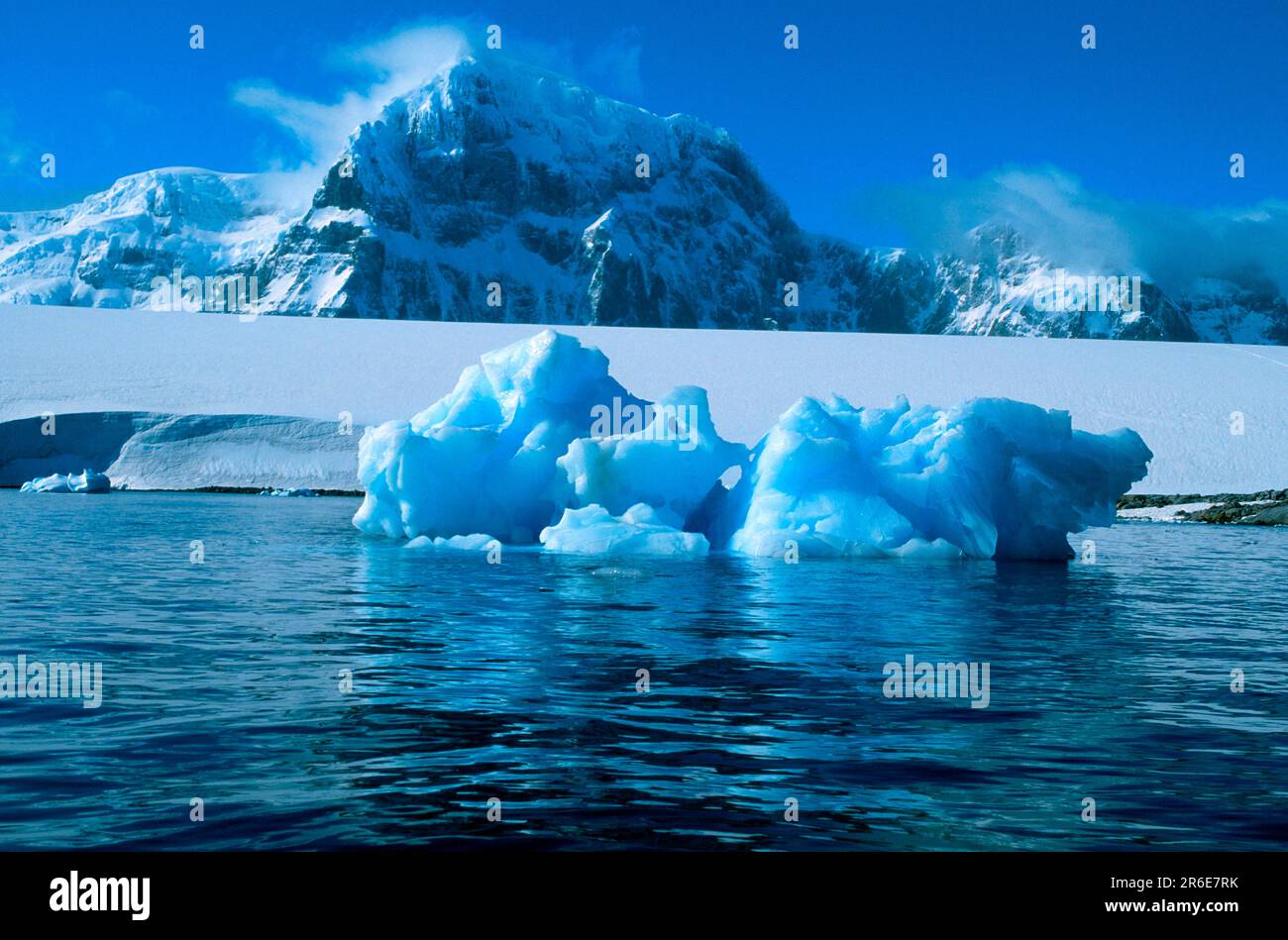 Iceberg off the coast, Port Lockroy, Gerlache Strait, Antarctica Stock ...