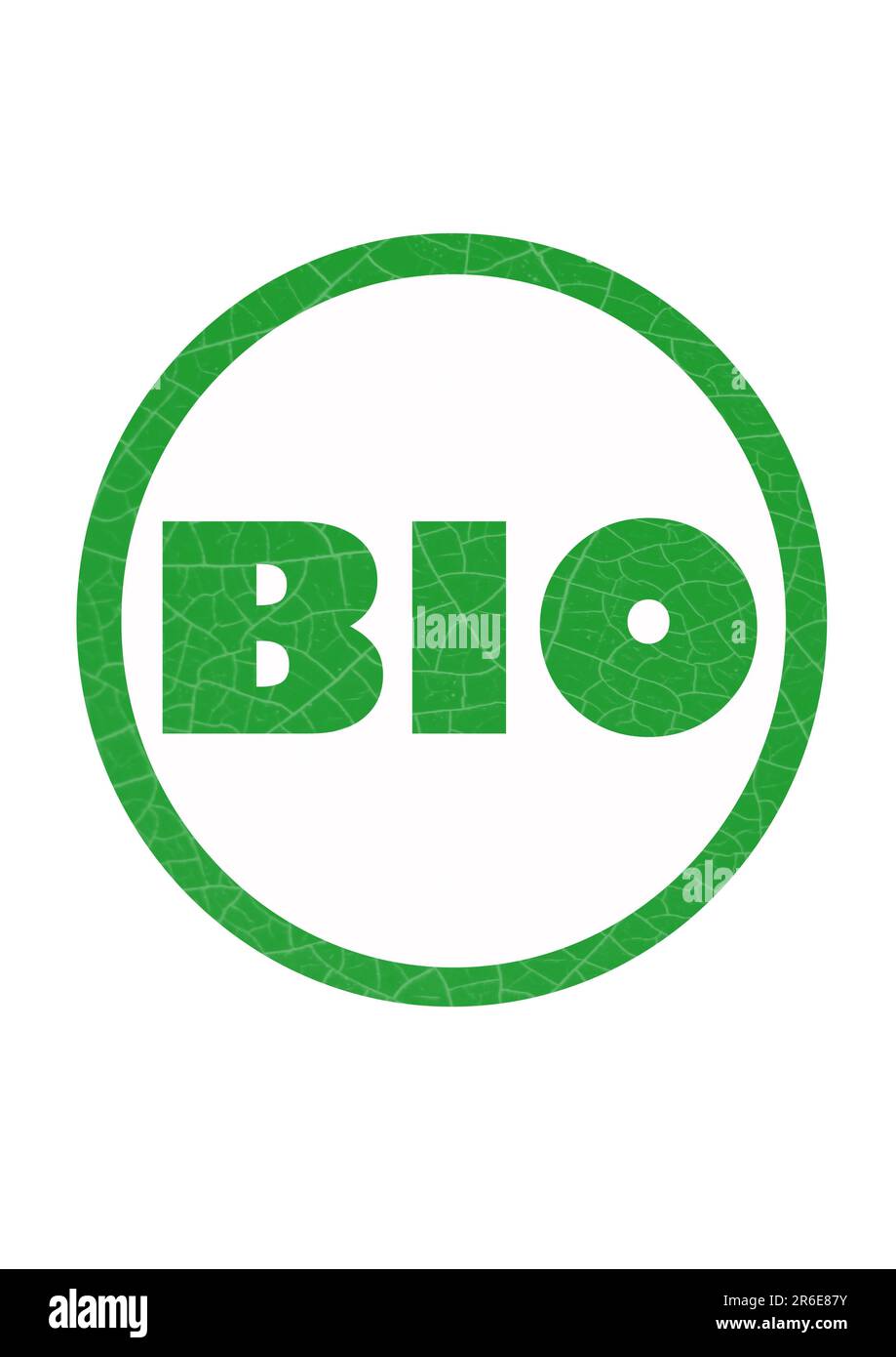Green BIO emblem on a white background Stock Photo - Alamy