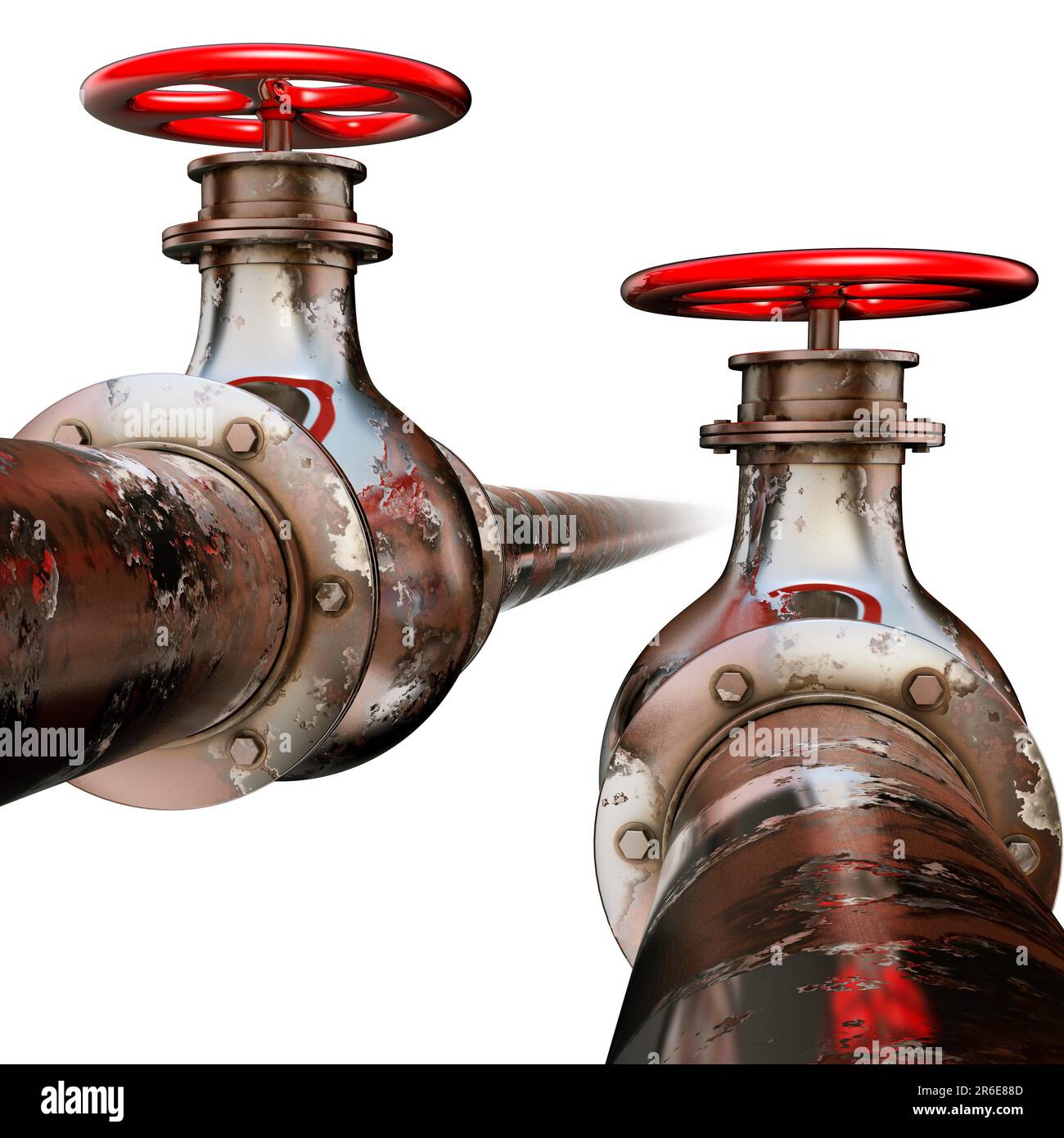 high resolution 3D rendering of pipelines Stock Photo - Alamy