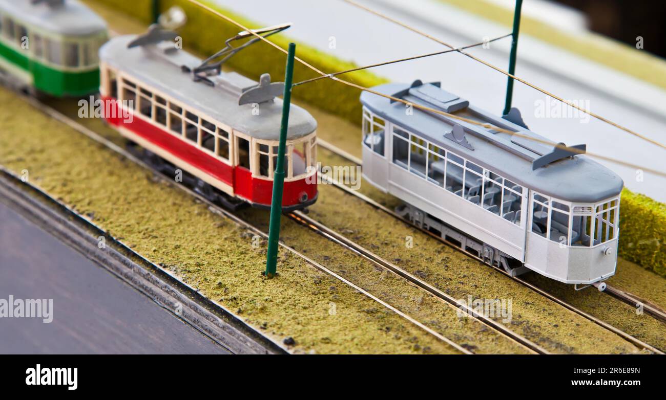 Detail of trains models: concept of collection Stock Photo - Alamy