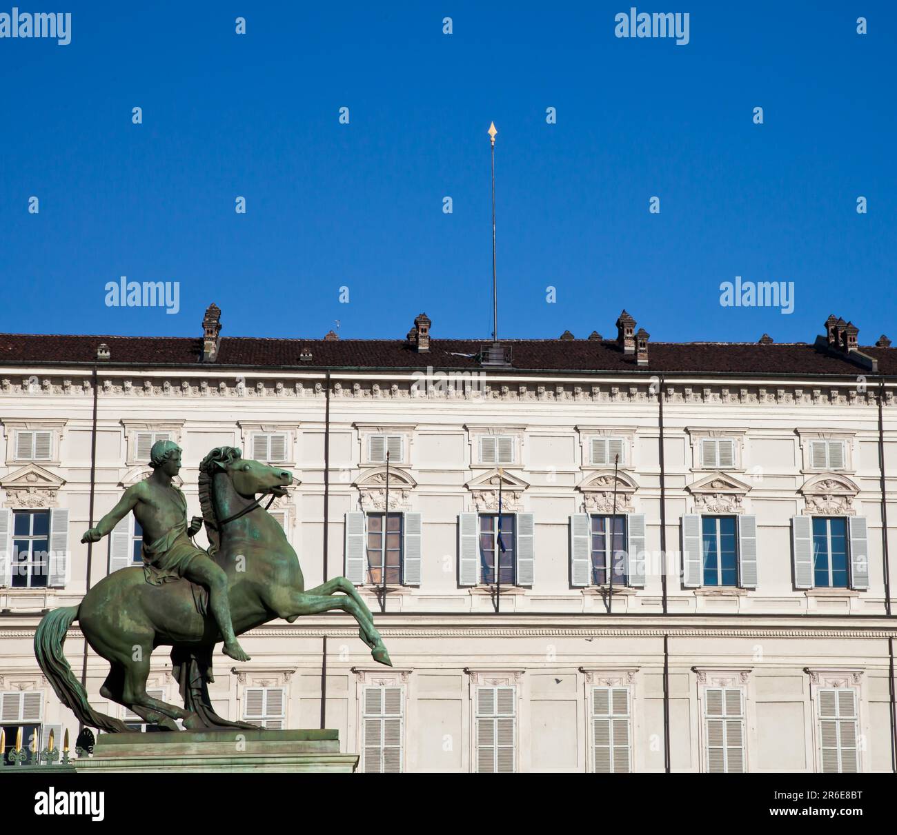 Example of elegant architecture in Torino - Turin - Italy Stock Photo ...