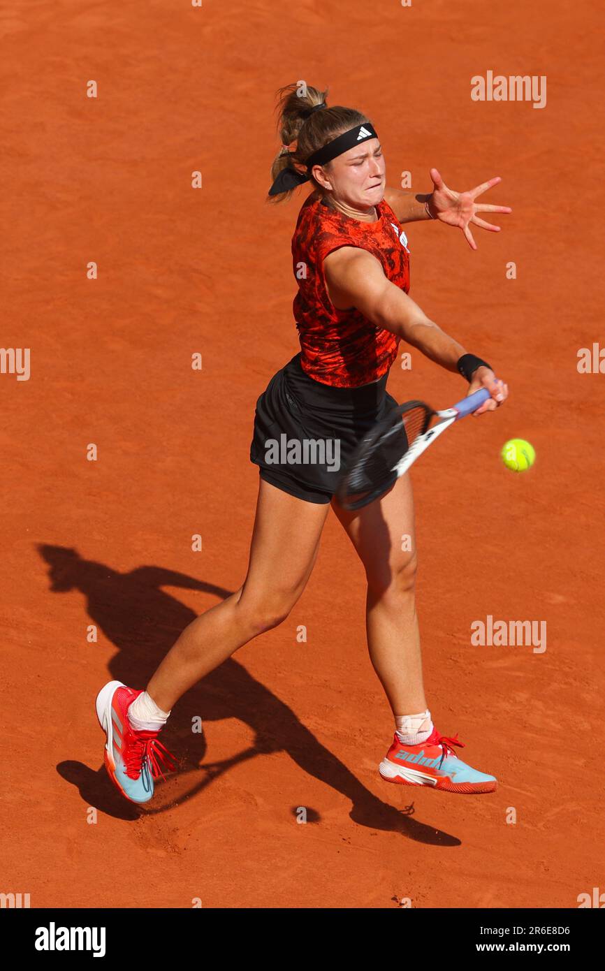 Paris, France, 08/06/2023, Karolina Muchova of Czech Republic during ...