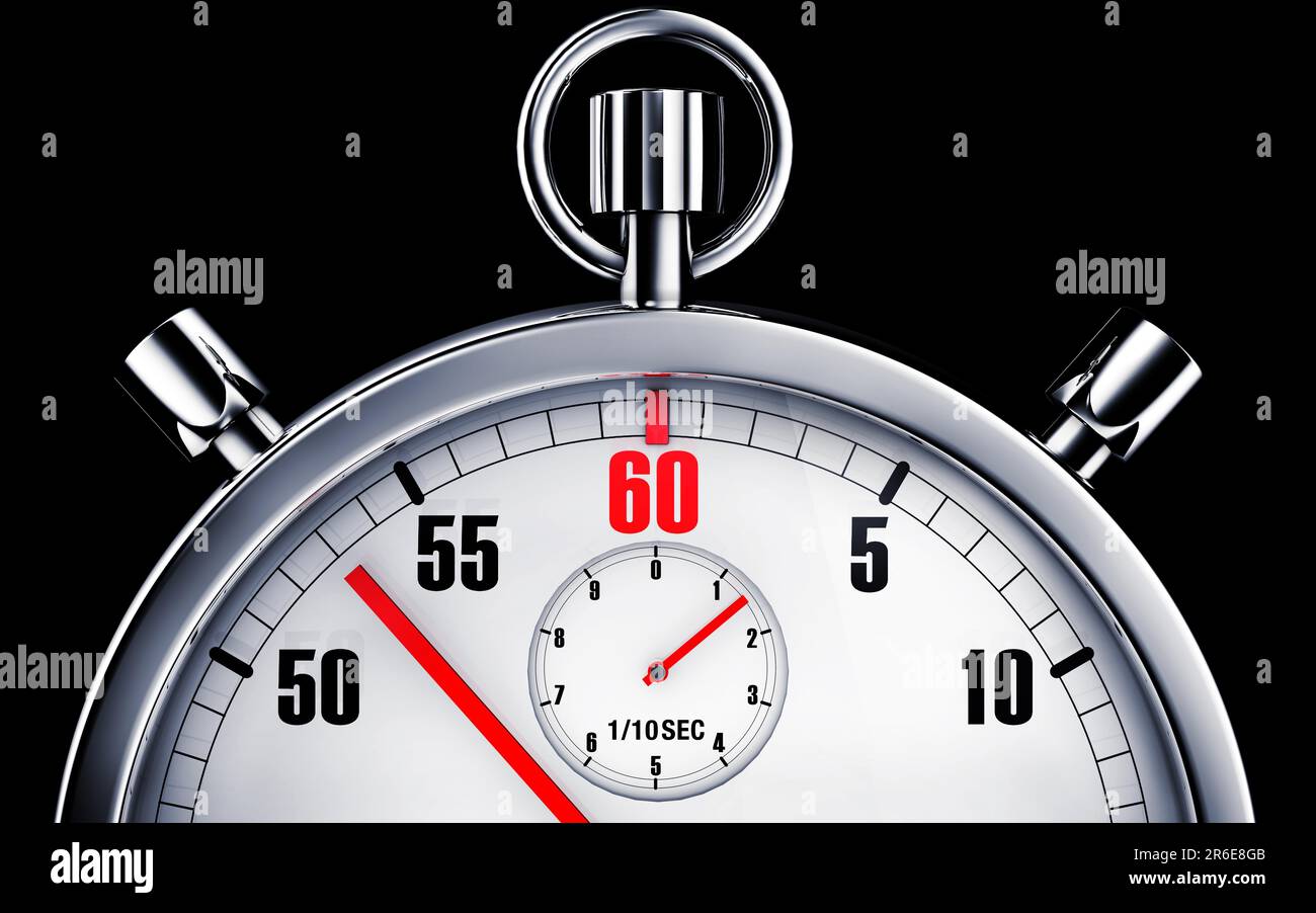 high resolution 3D rendering of a stop watch Stock Photo - Alamy