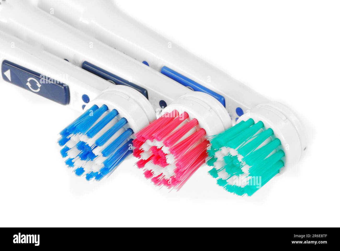 Heads of an electric toothbrush Stock Photo - Alamy